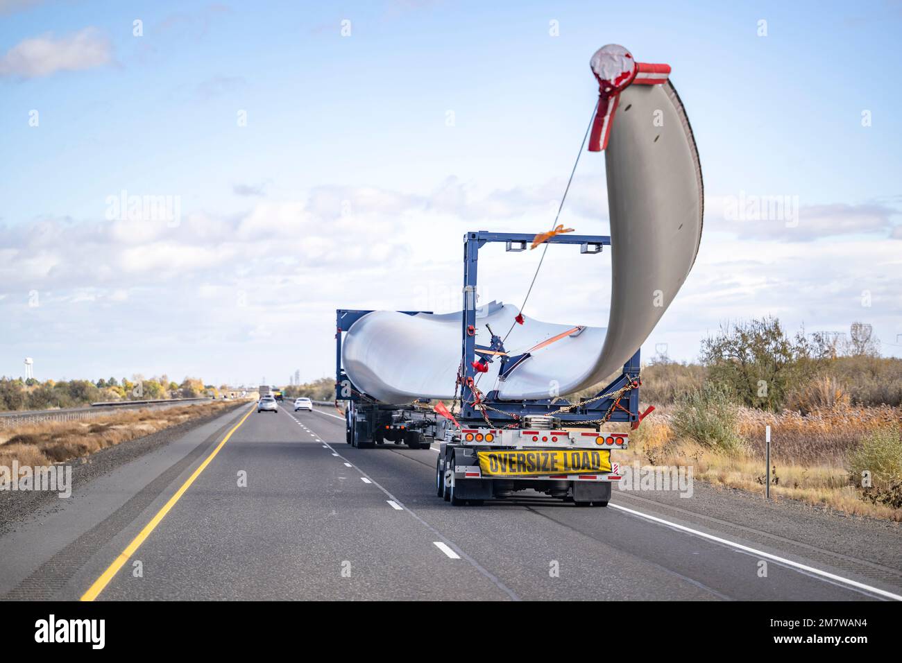 Industrial powerful big rig semi truck tractor with additional trolley ...