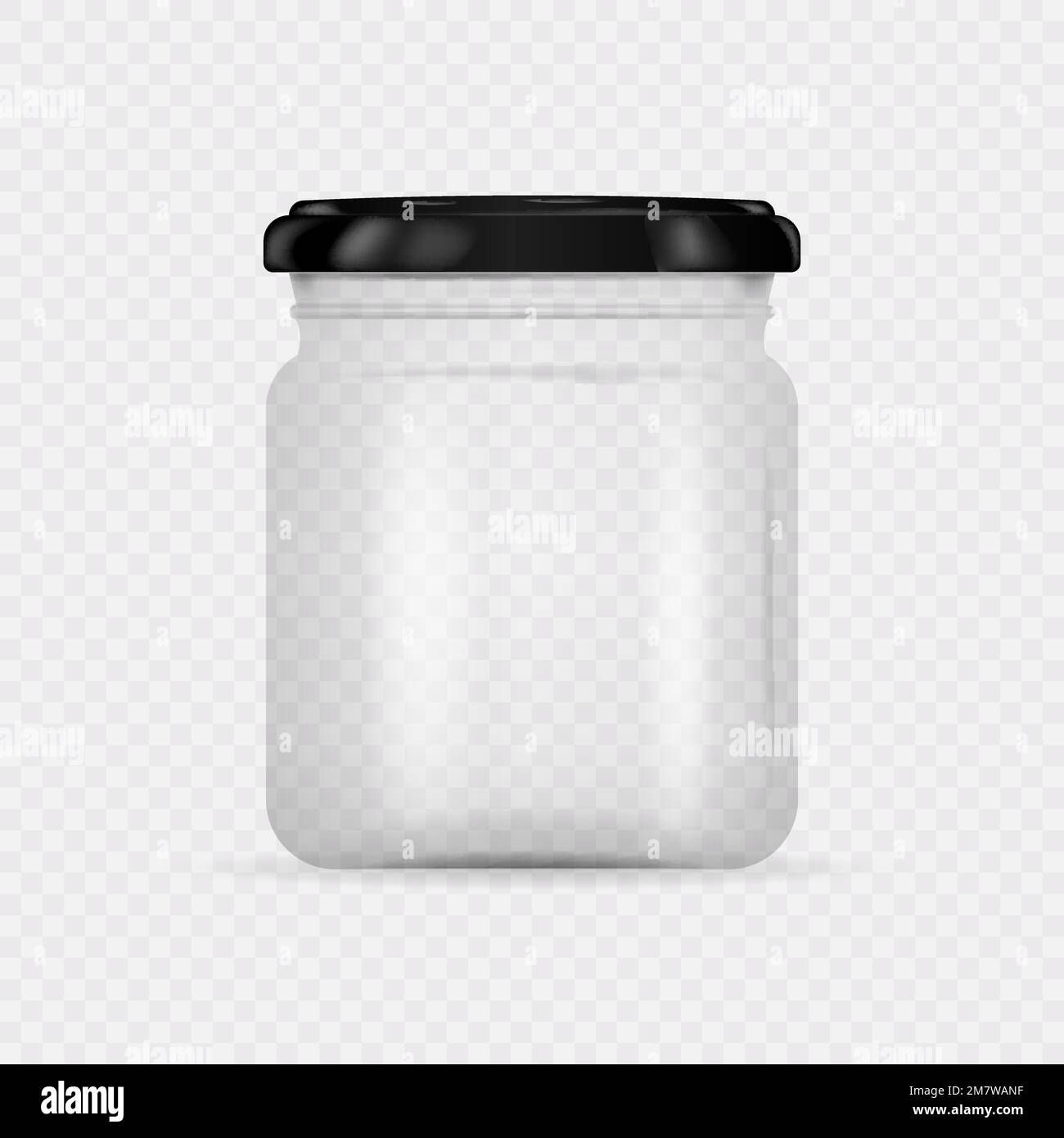 Empty transparent jars Stock Vector Images - Alamy