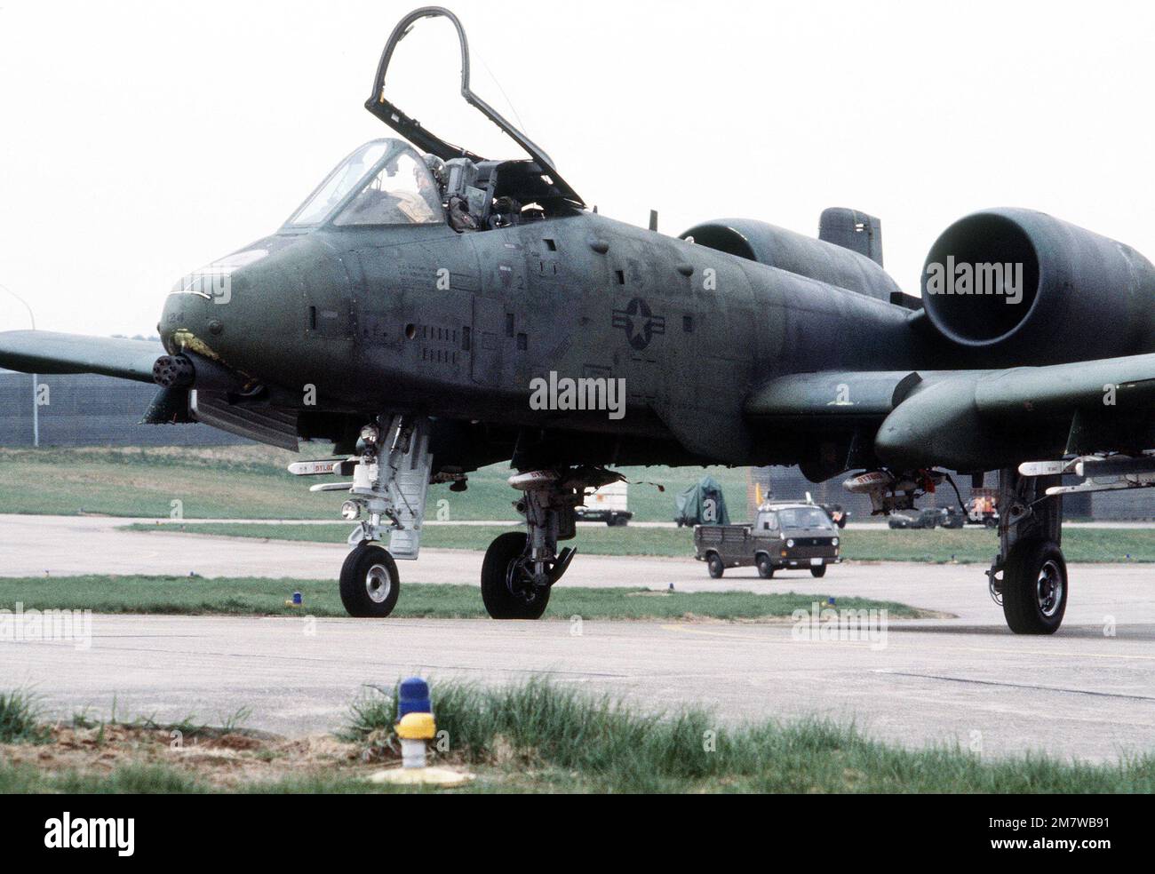 A left front view of an A-10 Thunderbolt II aircraft from the 81st ...