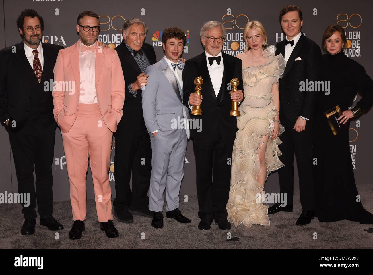 January 10, 2023, Beverly Hills, California, USA: (L-R) Tony Kushner ...