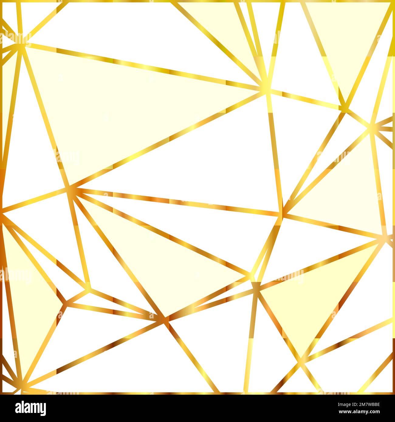 Geometric shapes. Abstract gold outline of polygon background. Gold ...