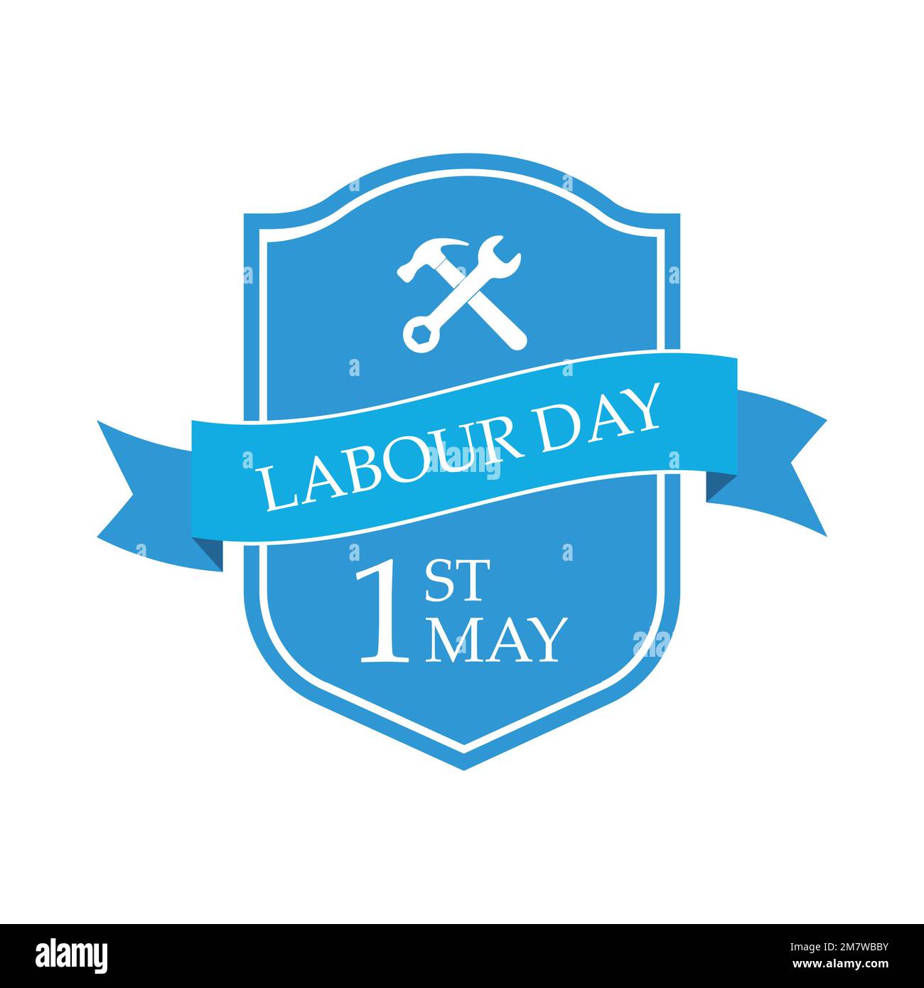 Happy 1st may - Labour day. isolated on white background. Vector ...