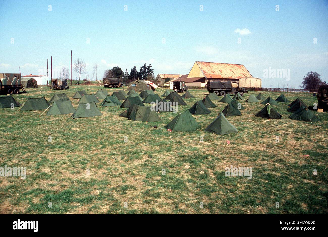 A view of the 611th Tactical Control Flight's tent city during Exercise ...