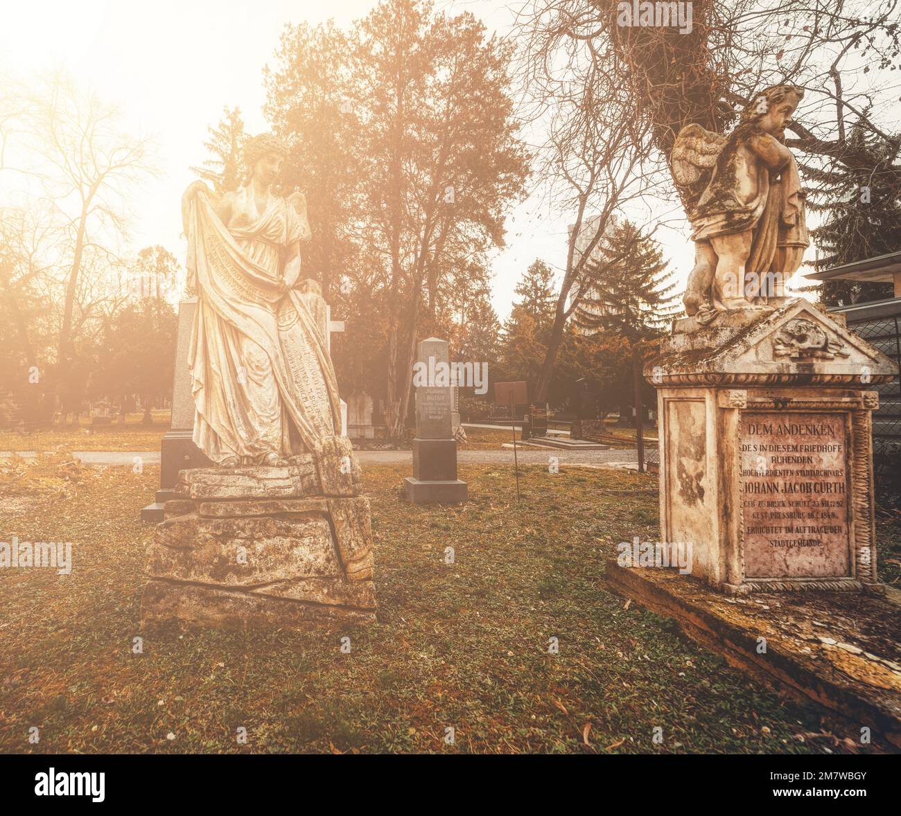 old grave in the cemetery Stock Photo - Alamy