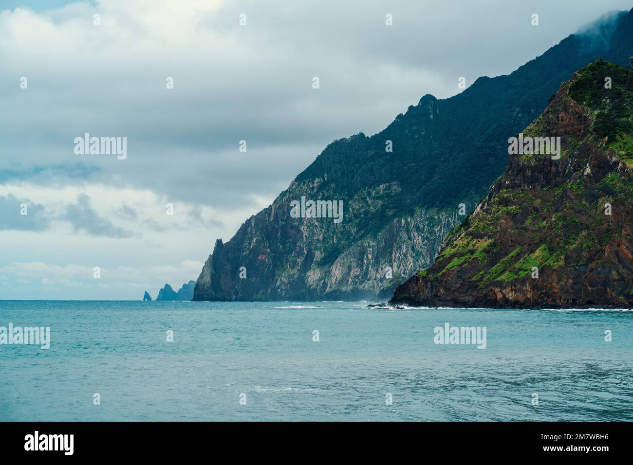 The beautiful seascape of Madeira Island bay, Portugal Stock Photo - Alamy