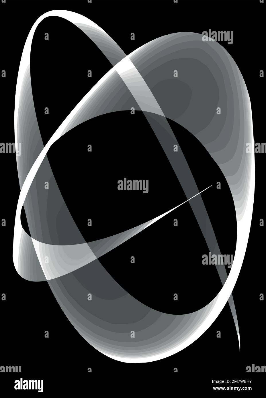 A vector of flowing white lines in black background Stock Vector Image ...