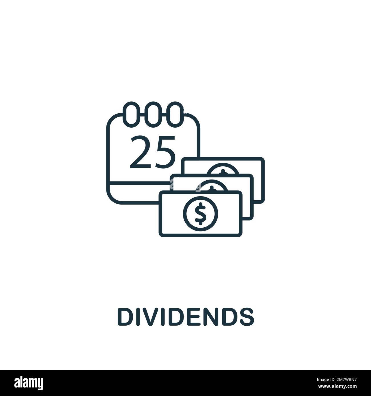 Dividends icon. Monochrome simple Stock Market icon for templates, web ...