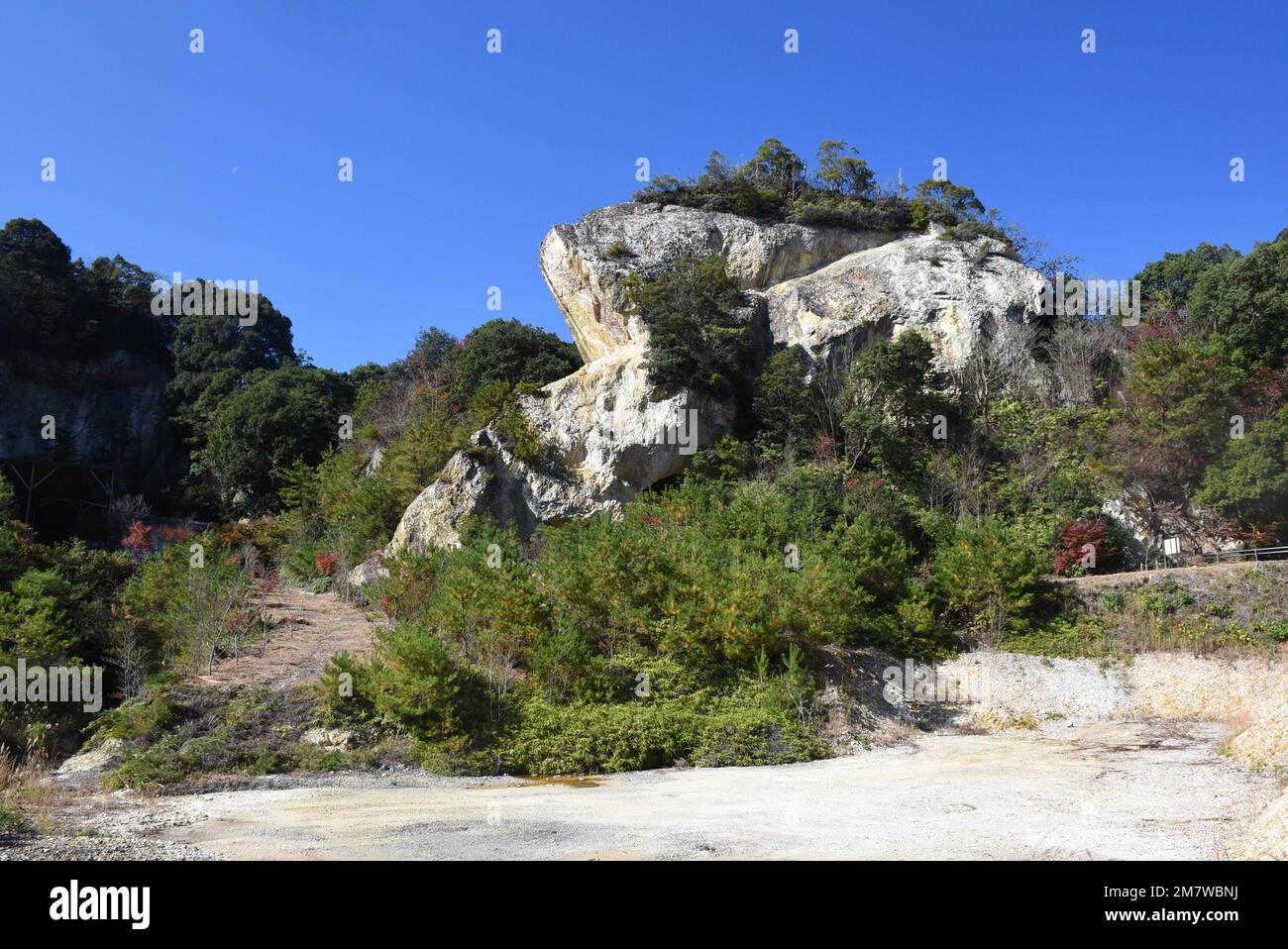 Izumiyama Kaolin Quarry in Arita, Kyushu Island. The first site ...
