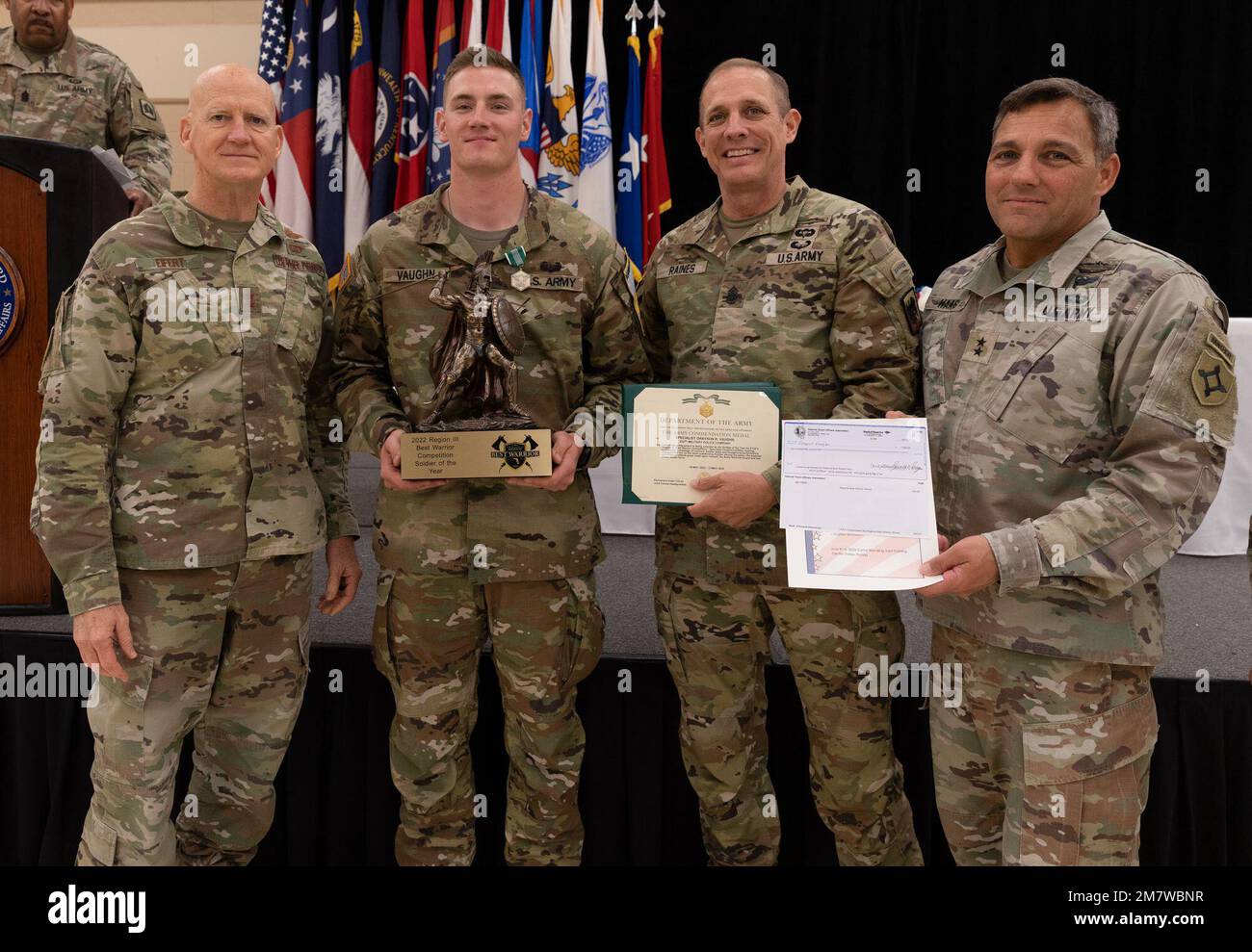 Spc. Grayson Vaughn, a military police officer with the 252nd Military ...