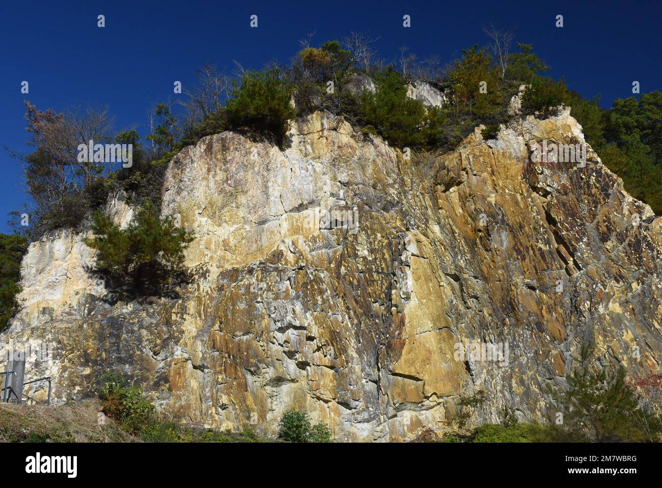 Izumiyama Kaolin Quarry in Arita, Kyushu Island. The first site ...