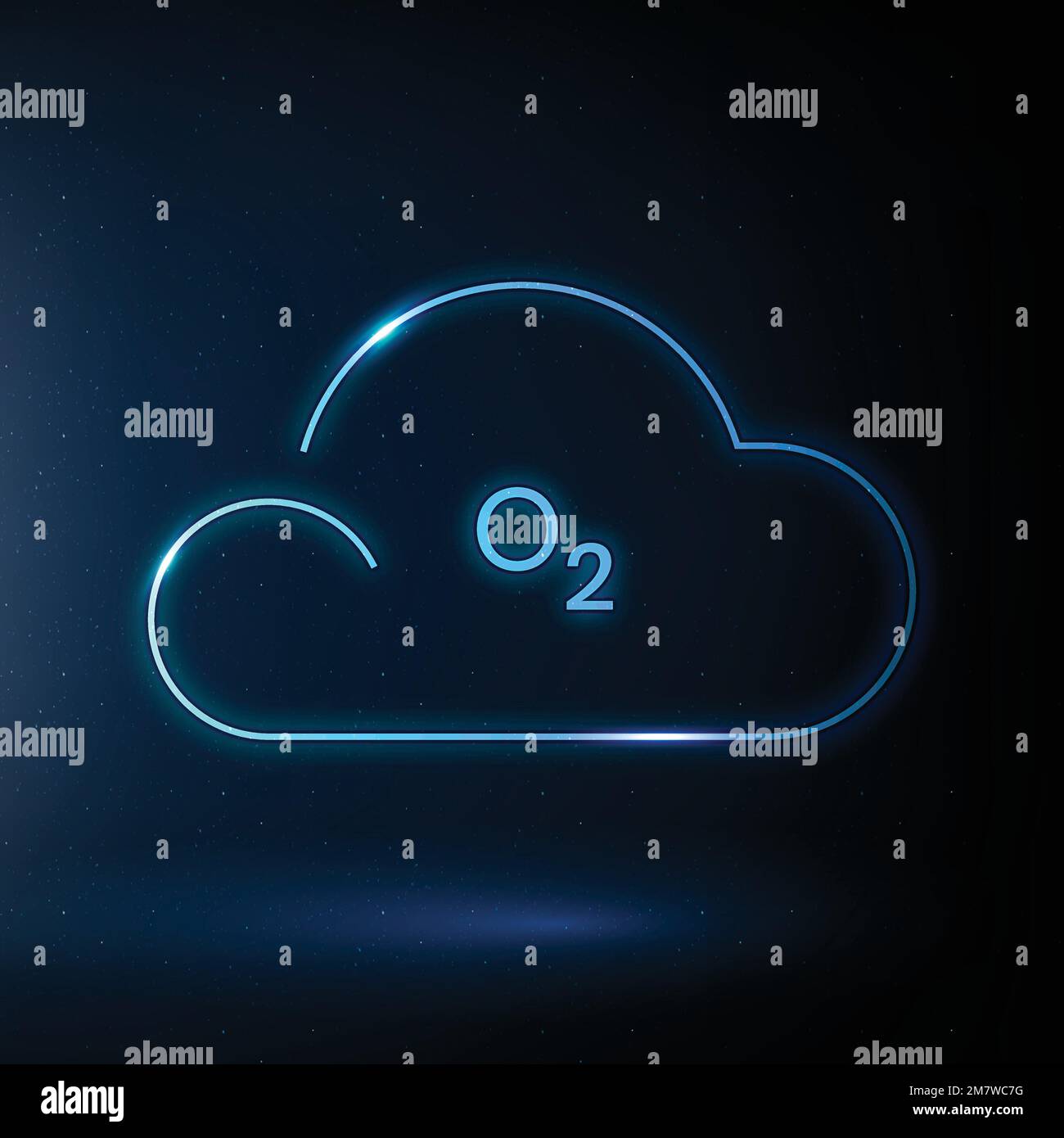 Cloud O2 icon vector oxygen symbol for air pollution Stock Vector Image ...