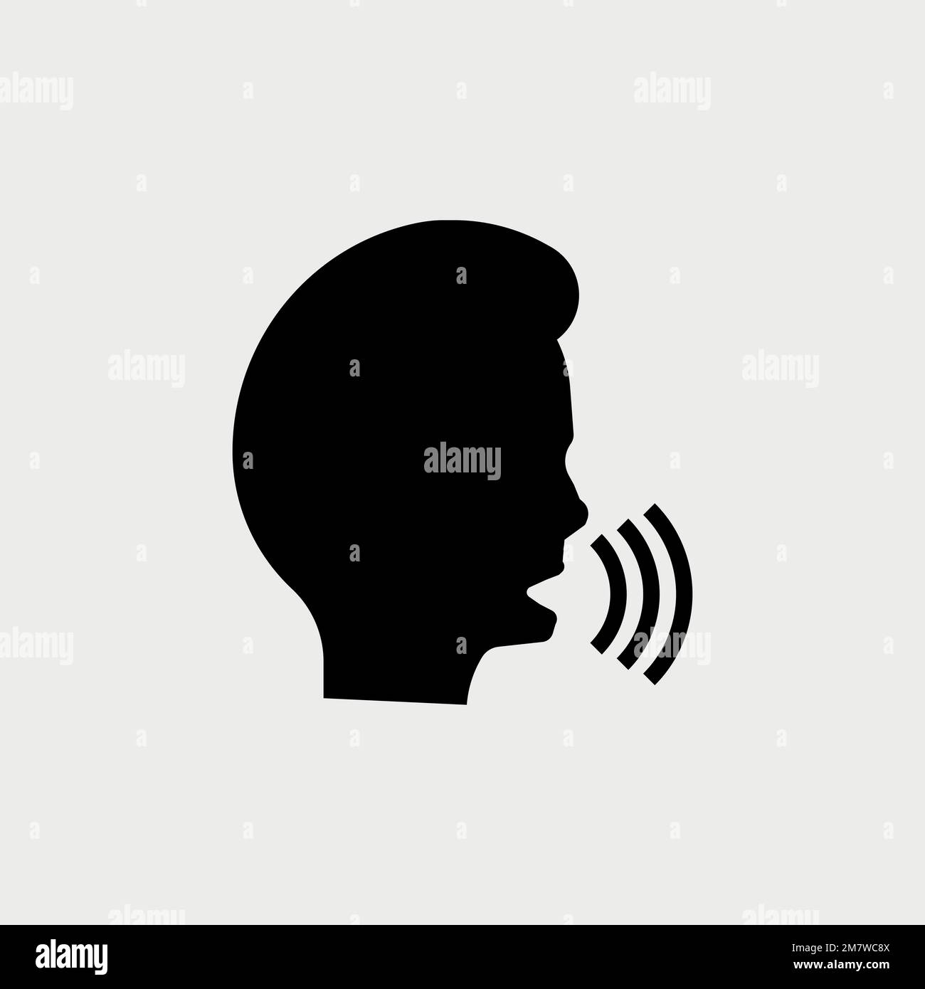Man speaking icon. Talking symbol. Vector illustration. Eps 10 Stock ...