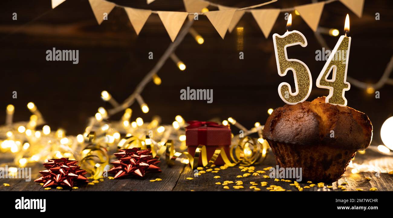 54 birthday cake hi-res stock photography and images - Alamy