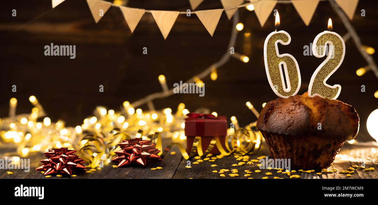 Sixty two birthday cake hi-res stock photography and images - Alamy