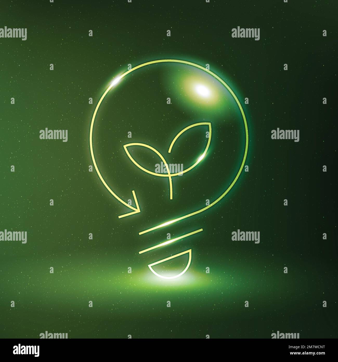 Environmental light bulb icon vector clean technology symbol Stock ...