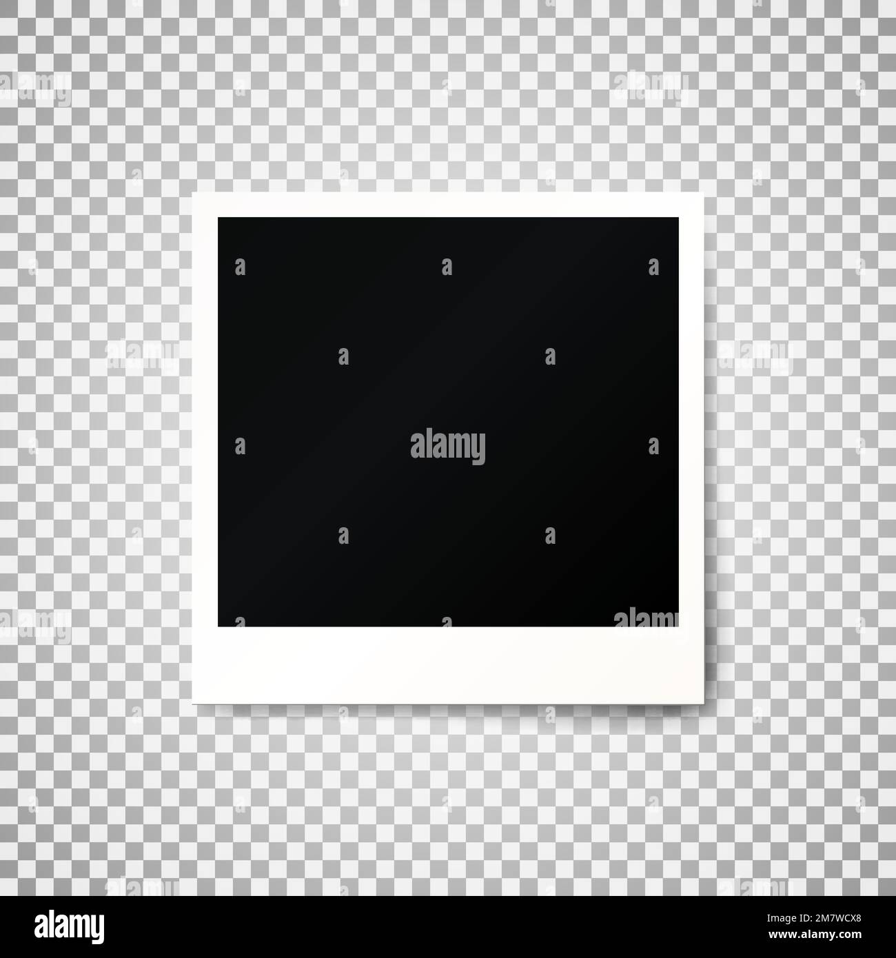 Photo frame isolated on transparent background.Vector illustration ...