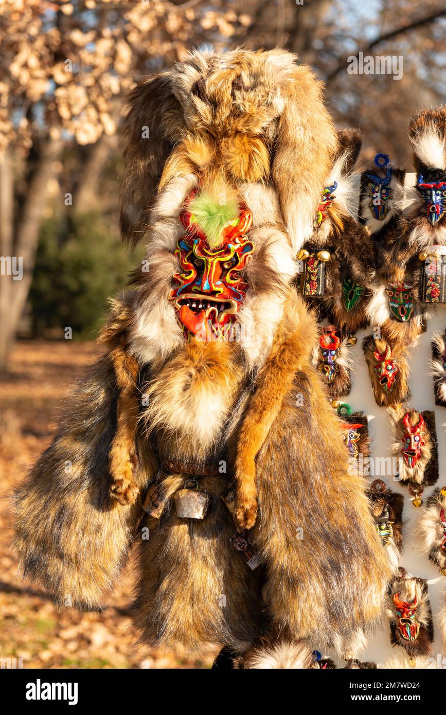 Sofia Bulgaria art Decorative fantastical Mummers masks and costume on ...