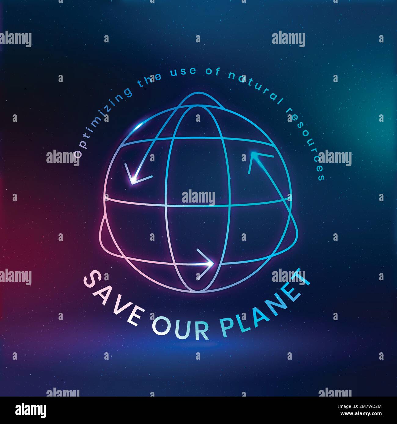 Global environmental logo vector with save our planet text Stock Vector ...