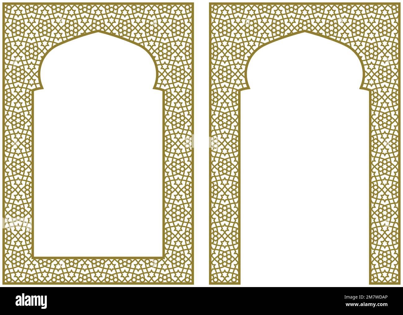 Set beautiful arabic geometric Cut Out Stock Images & Pictures - Alamy