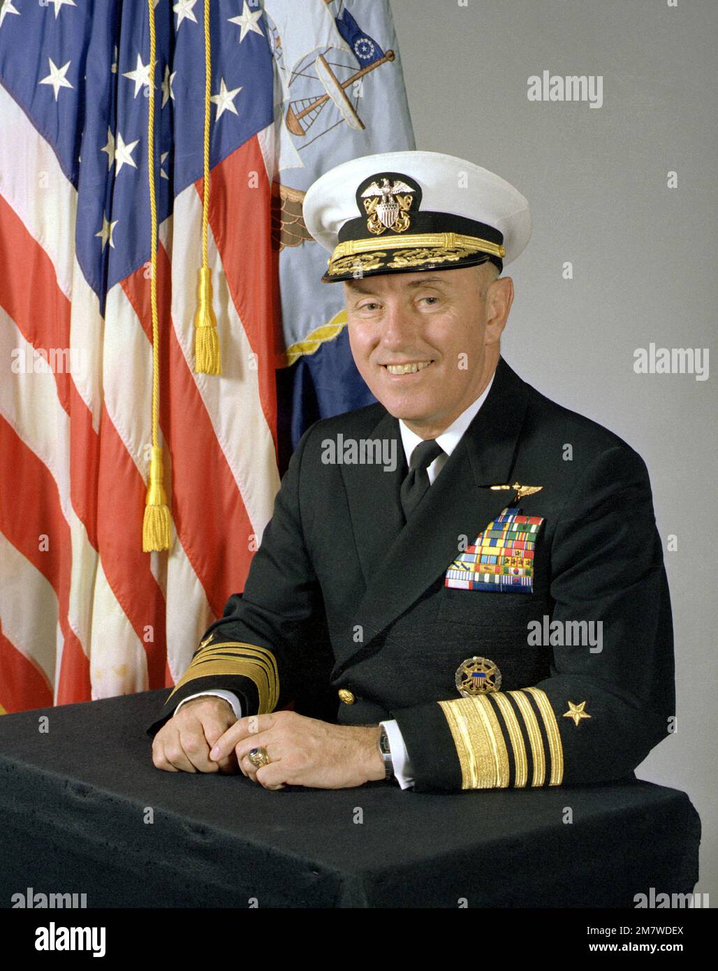 ADM Sylvester R. Foley Jr., USN (covered). Country: Unknown Stock Photo ...