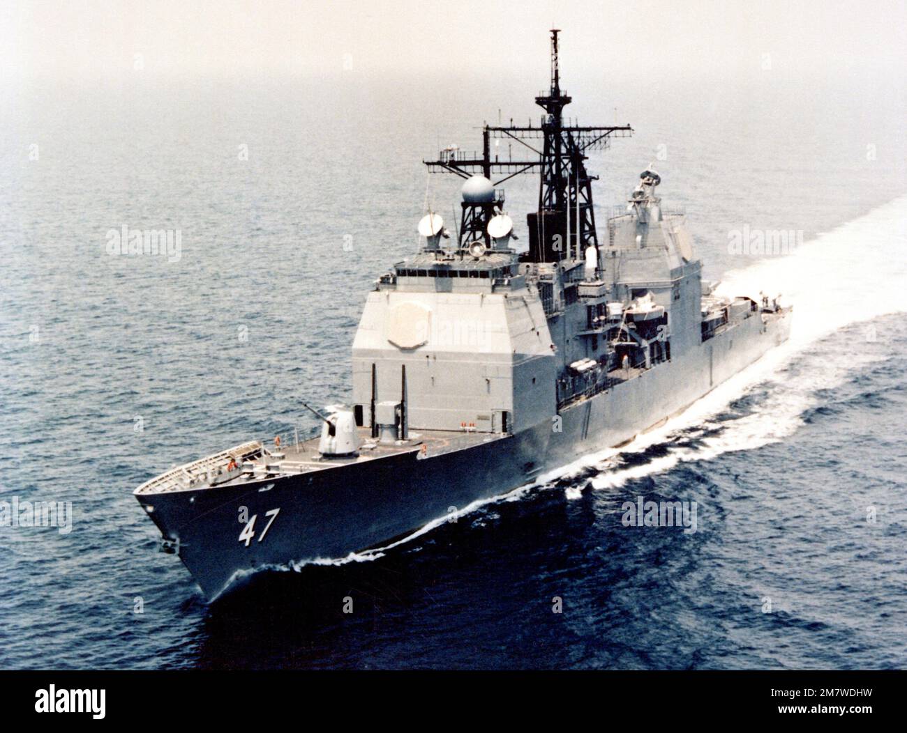 DN-SC-84-00167. Base: USS Ticonderoga (CG 47) Country: Gulf Of Mexico ...