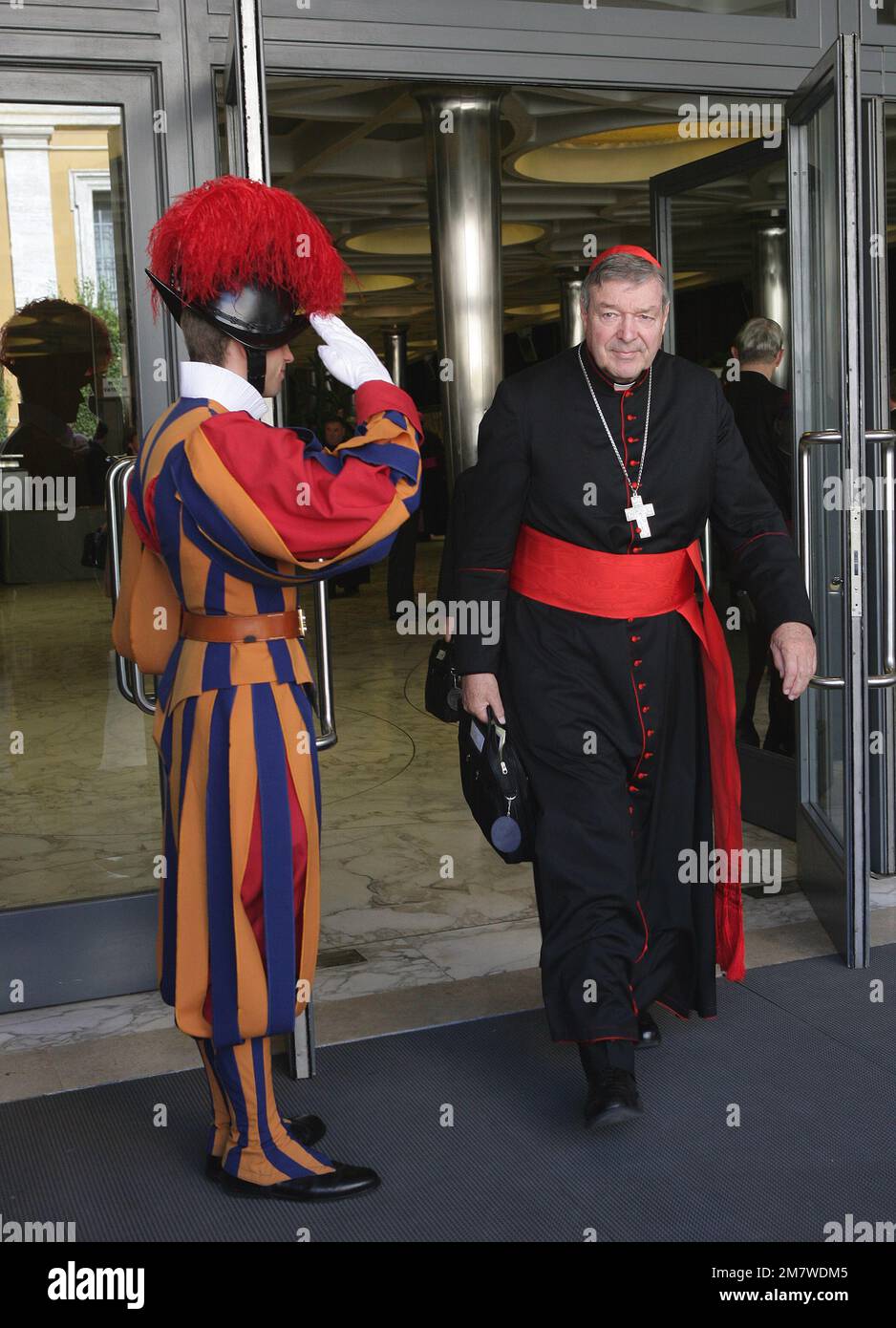 October 7, 2008 Cardinal George Pell Archbishop of Sydney leaves after ...