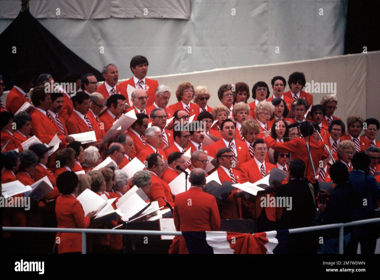 The Chopin Singing Society performs during the launching ceremony for ...