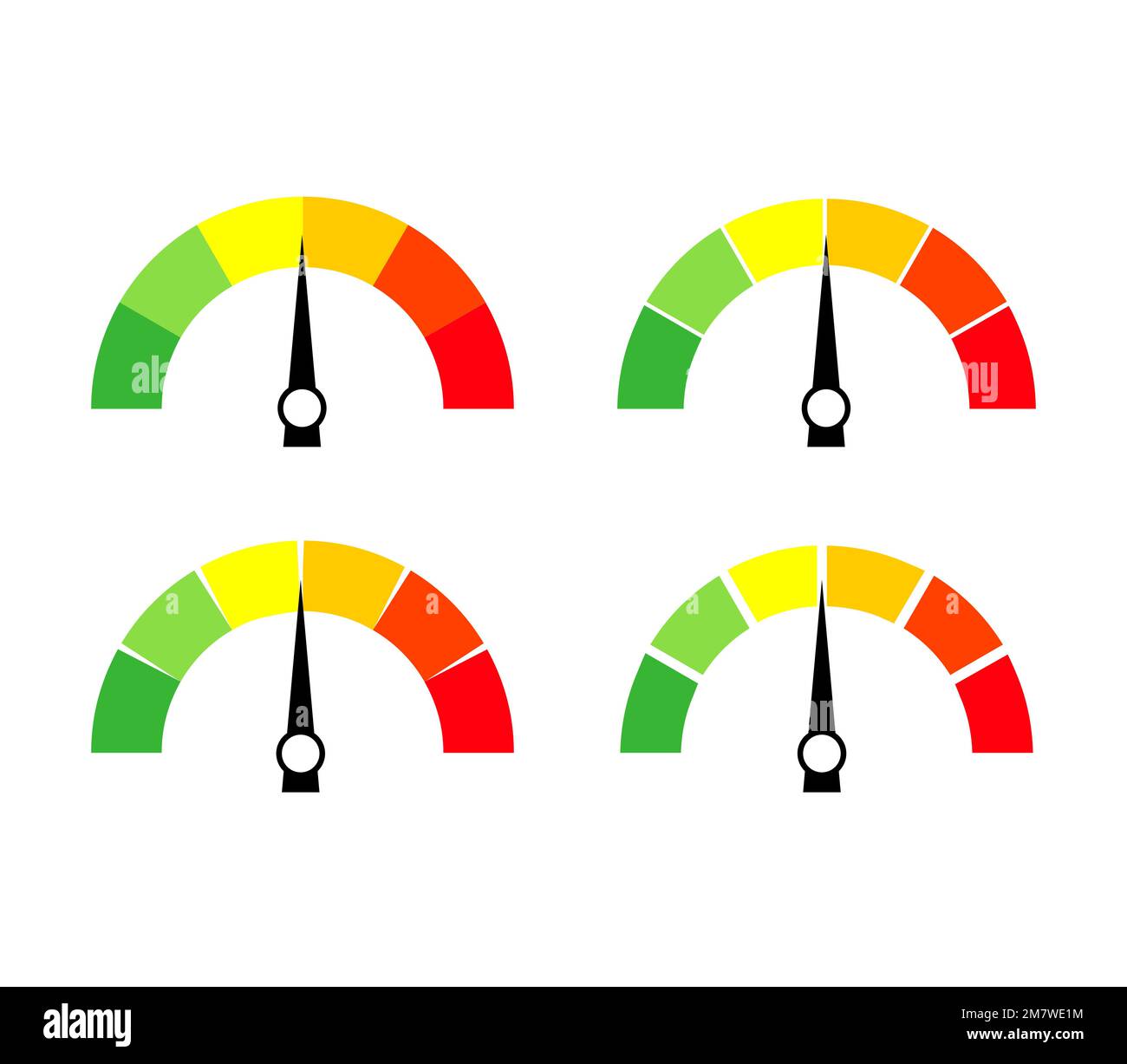Speedometer icon or sign with arrow. Collection of colorful Infographic ...