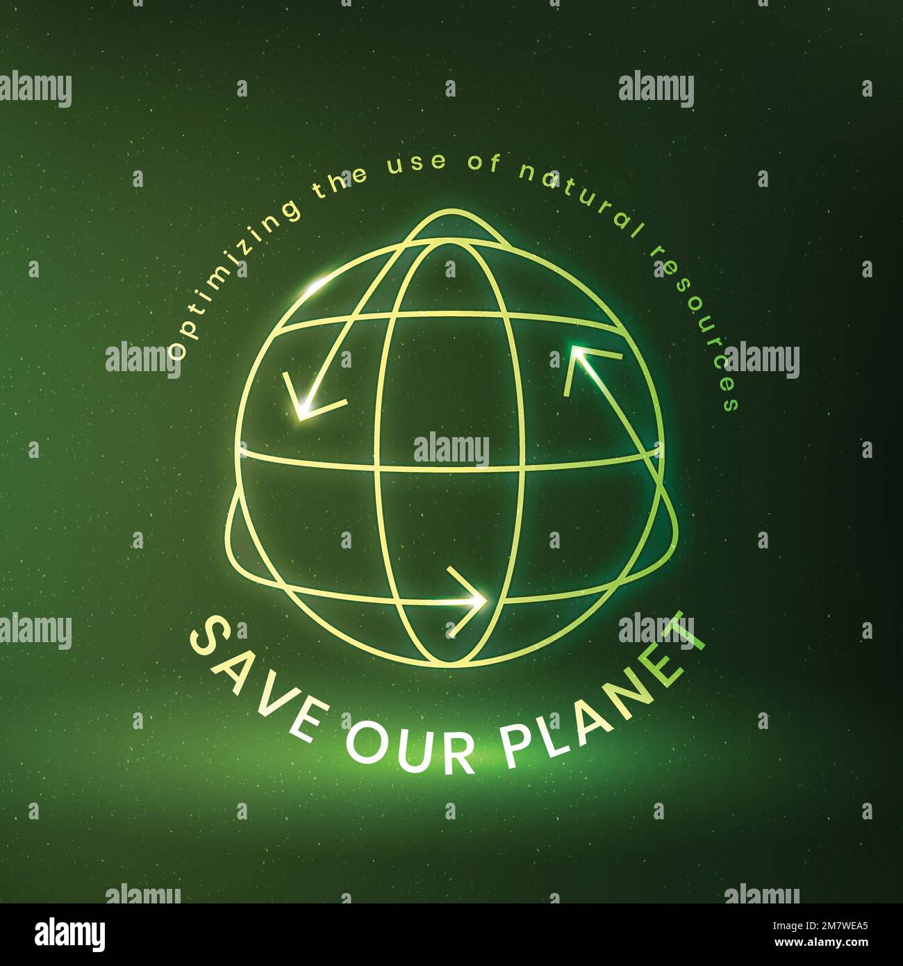 Global environmental logo vector with save our planet text Stock Vector ...