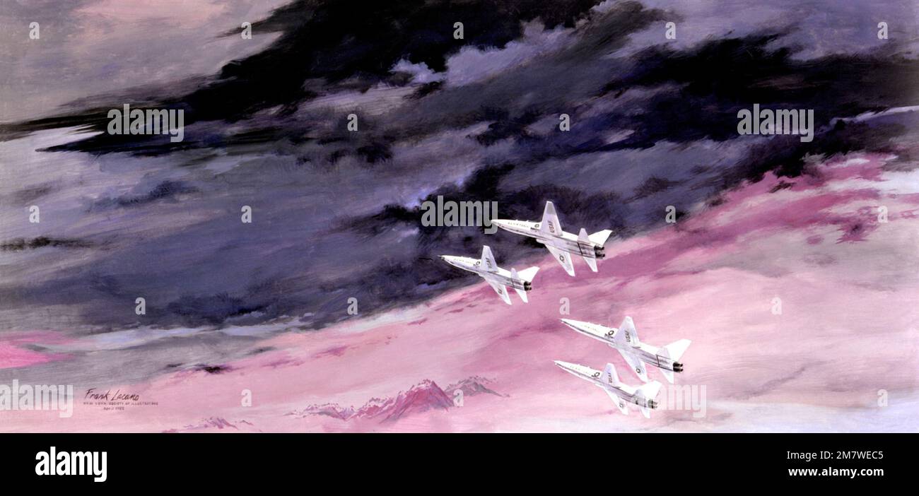 Artwork: "The Majesty of Space - T-38's" Artist: Frank Lacano. Country ...