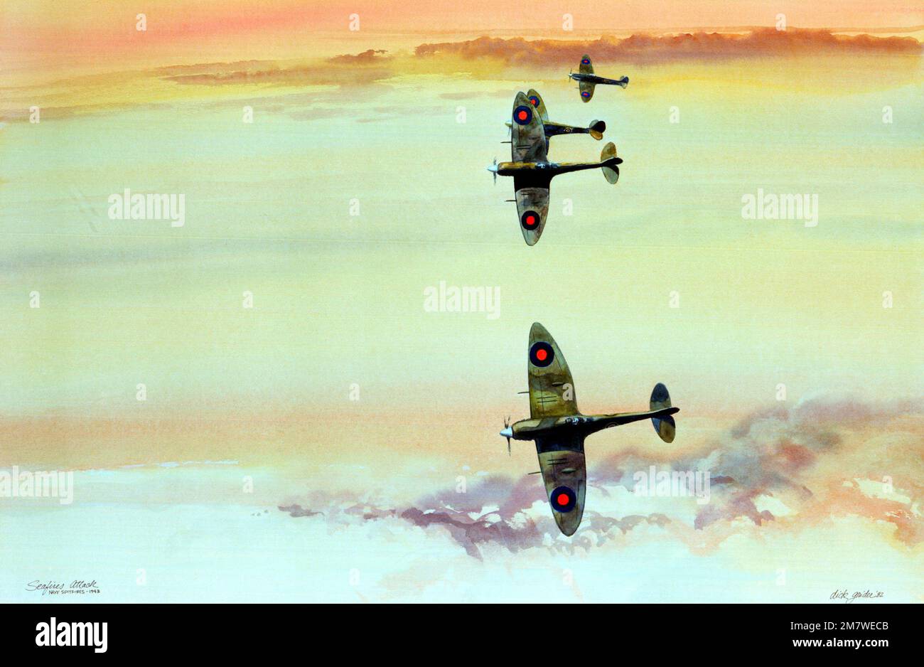 Artwork: "The Spitfires Attack" Artist: Richard Grider. Country ...