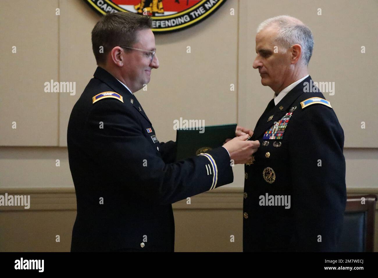 Col. Paul Franken (left), Commander of the Multi-Agency Augmentation ...