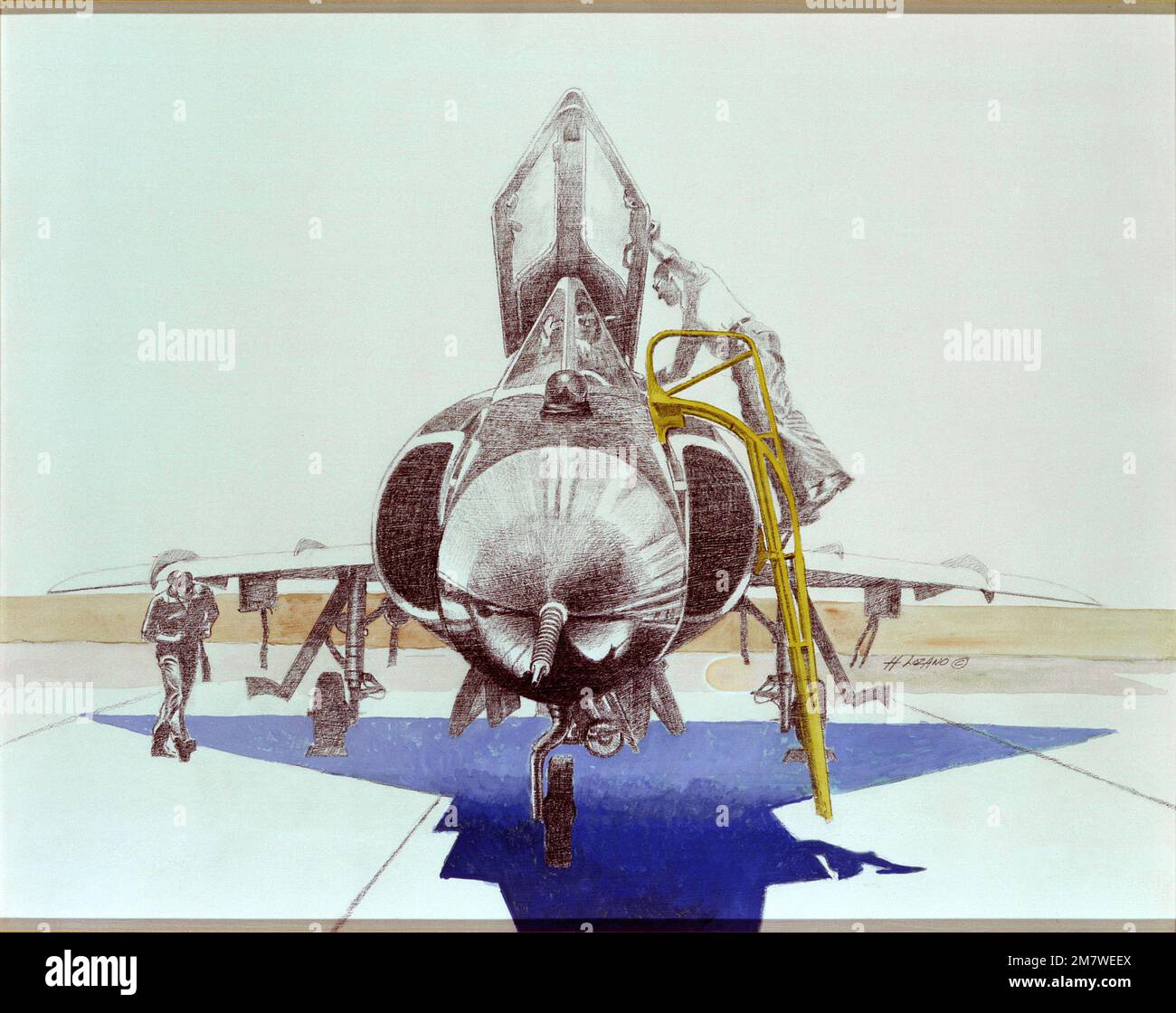 Artwork: "The Last of a Breed F-102" Artist: Henry Lozano. Country ...