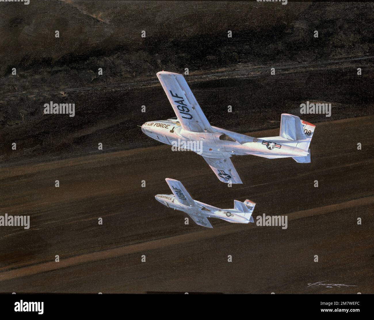 Artwork: "Turning Initial, Reese Air Force Base, Texas," Class 80-81 ...