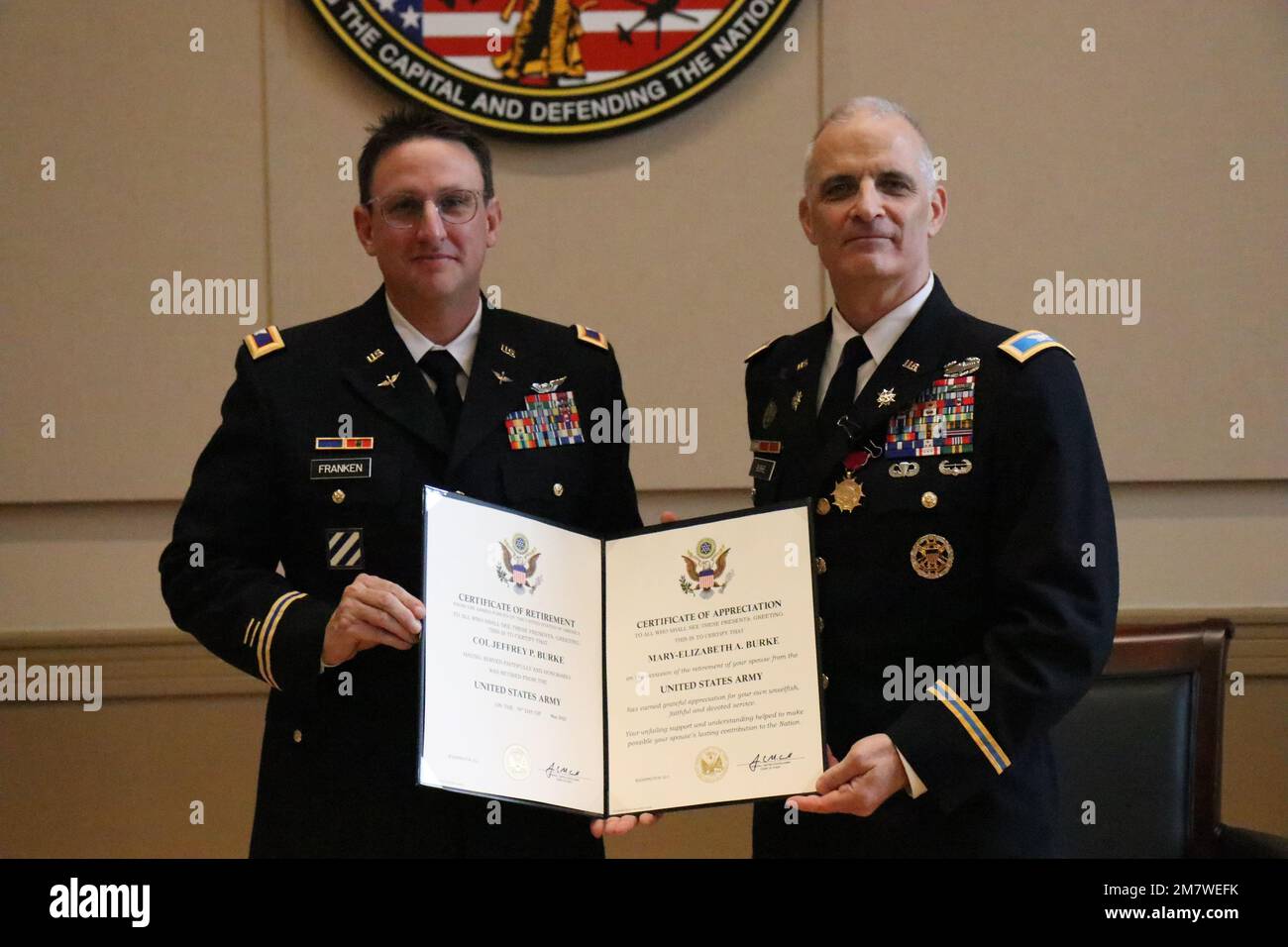 Col. Paul Franken (left)Commander of the Multi-Agency Augmentation ...