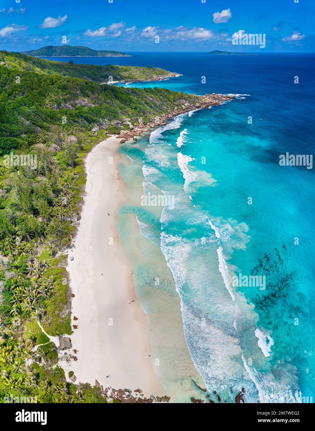 La digue island aerial hi-res stock photography and images - Alamy