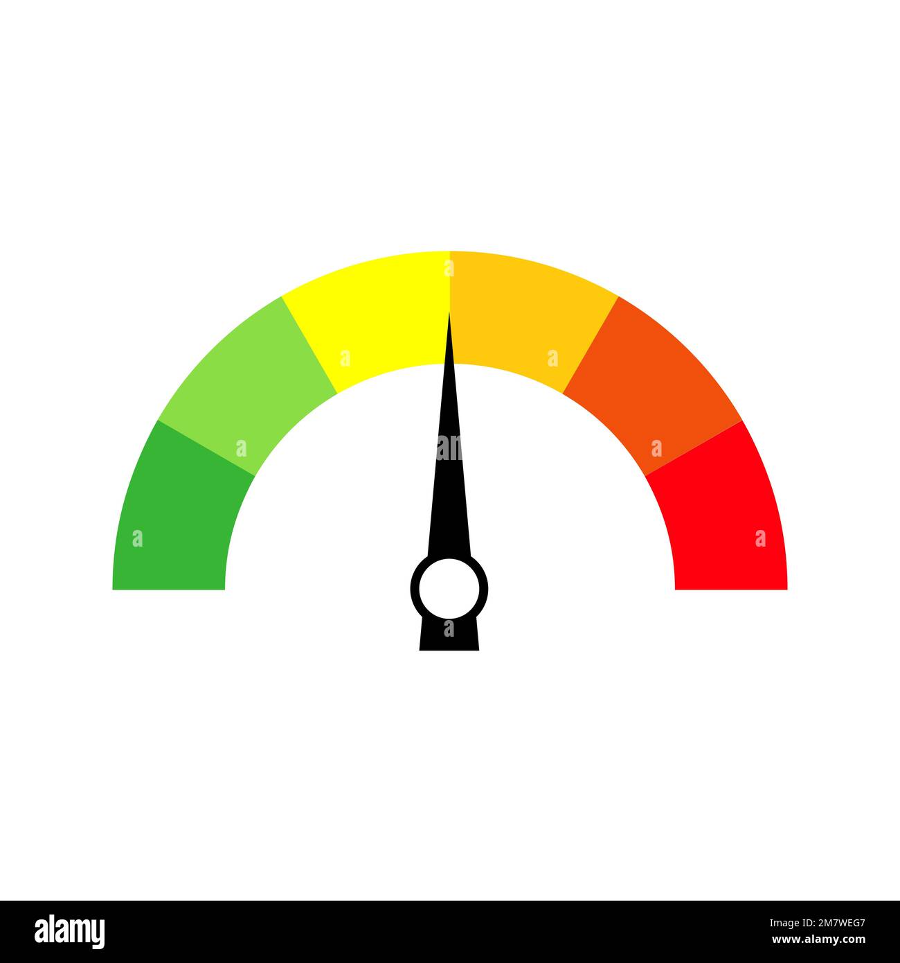 Speedometer icon or sign with arrow. Colorful Infographic. Vector ...