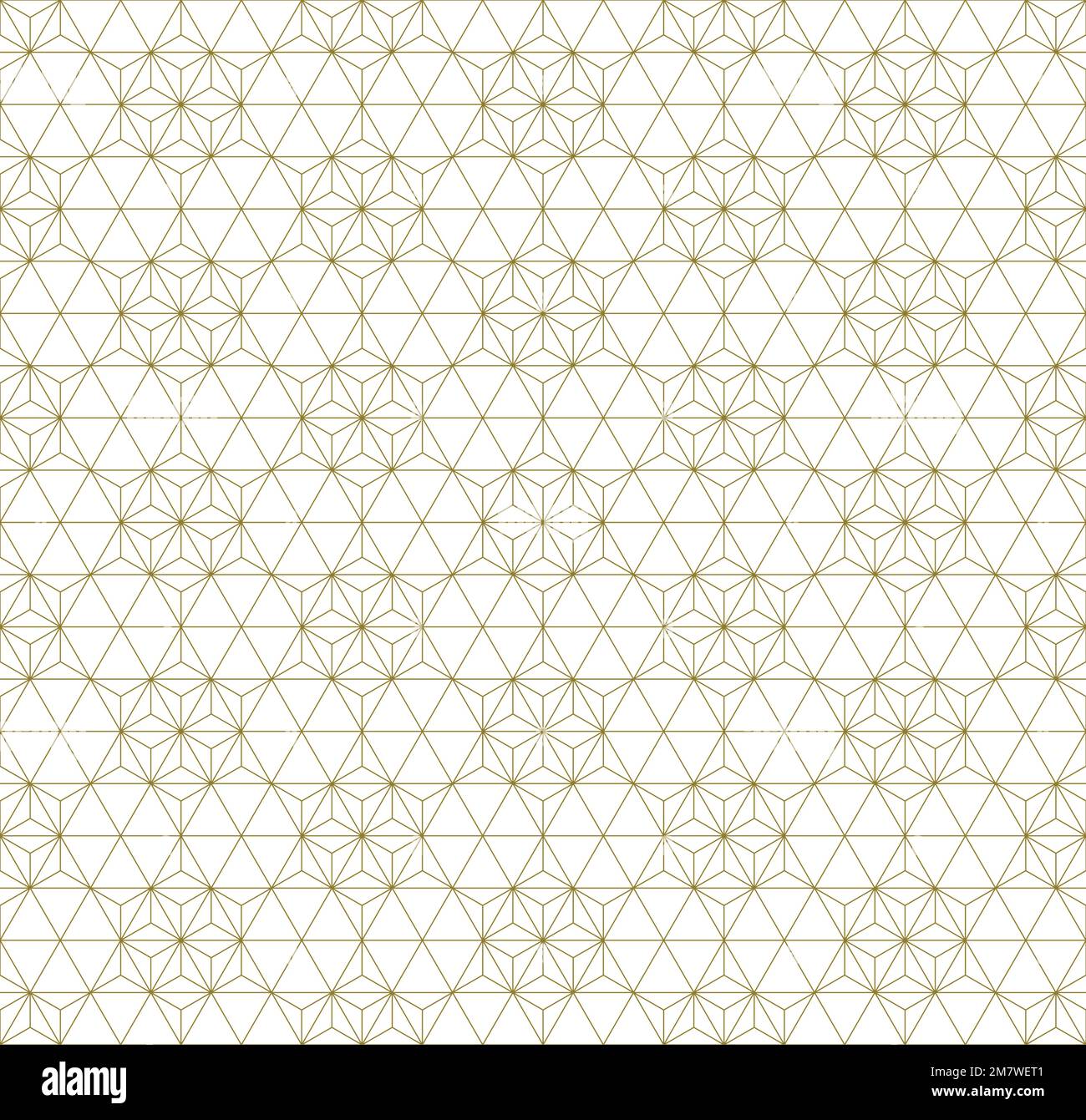 Seamless geometric pattern based on japanese style Kumiko.Gold lines ...