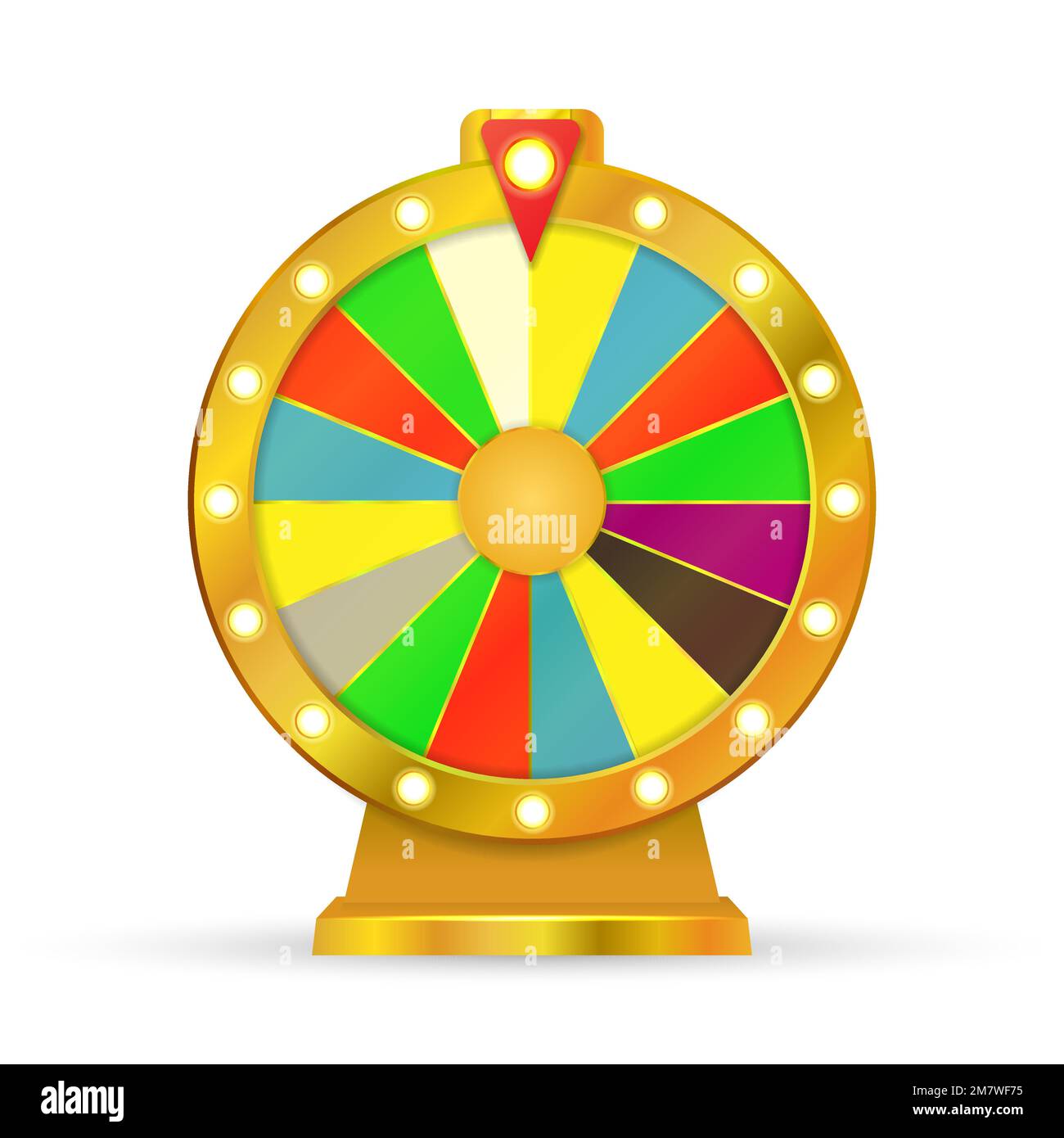 Wheel Of Fortune isolated on white background. Vector illustration ...