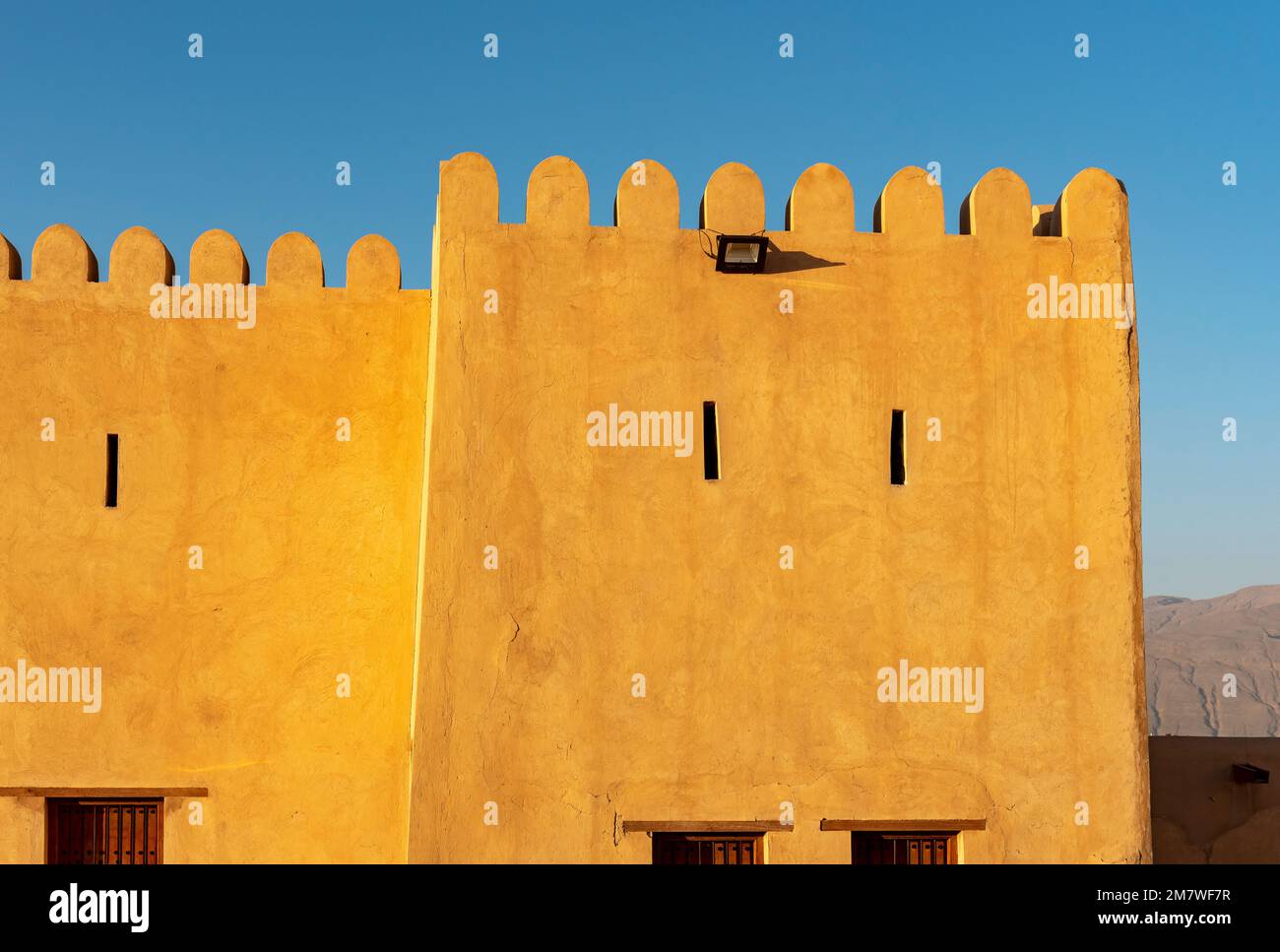Nizwa Fort walls, Oman Stock Photo - Alamy