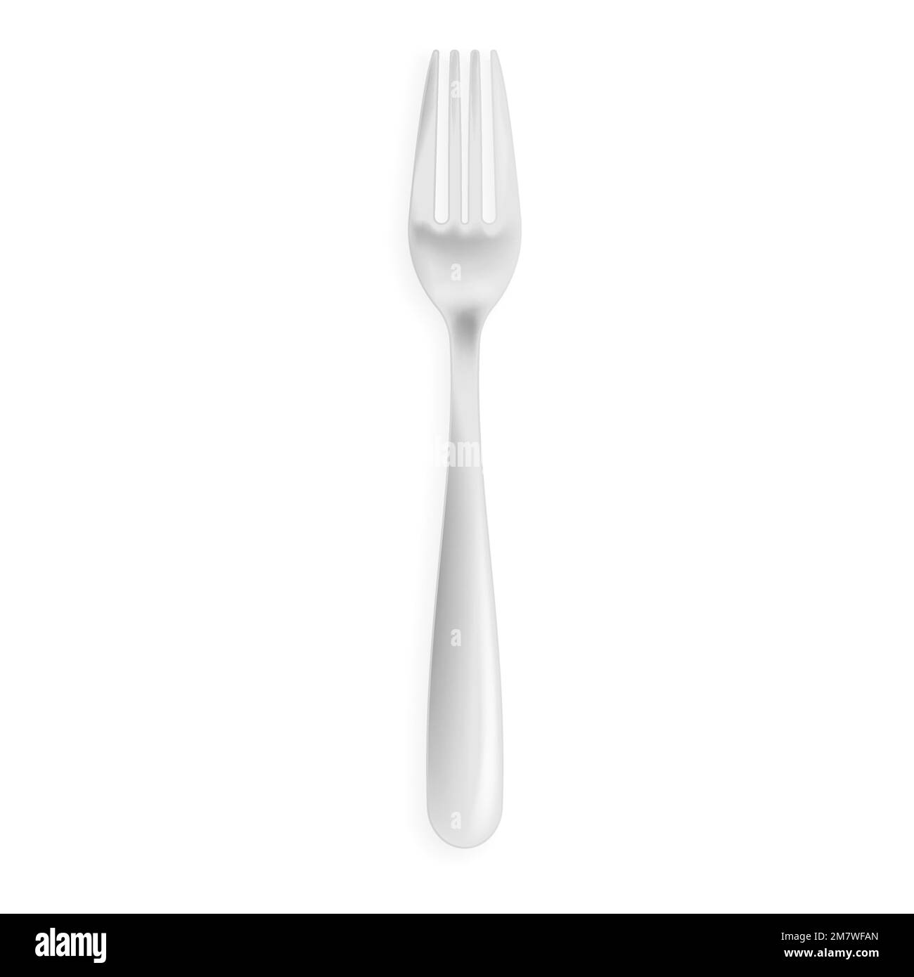 Realistic Fork isolated on white background. Vector illustration. Eps ...