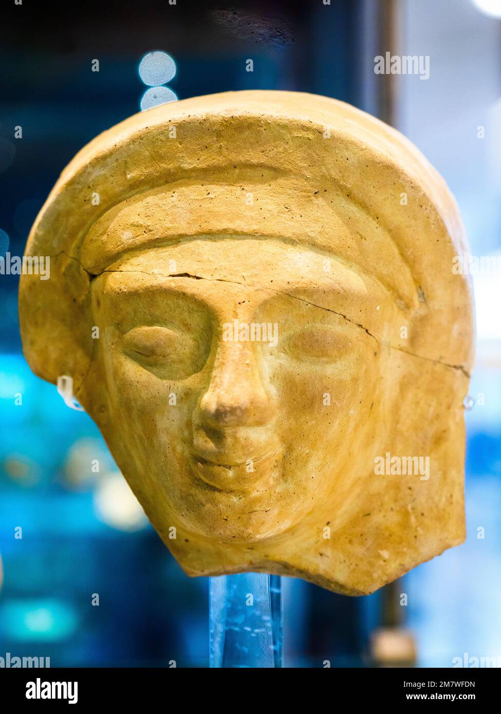Terracotta female mask. Last decades of the 6th century BC ...