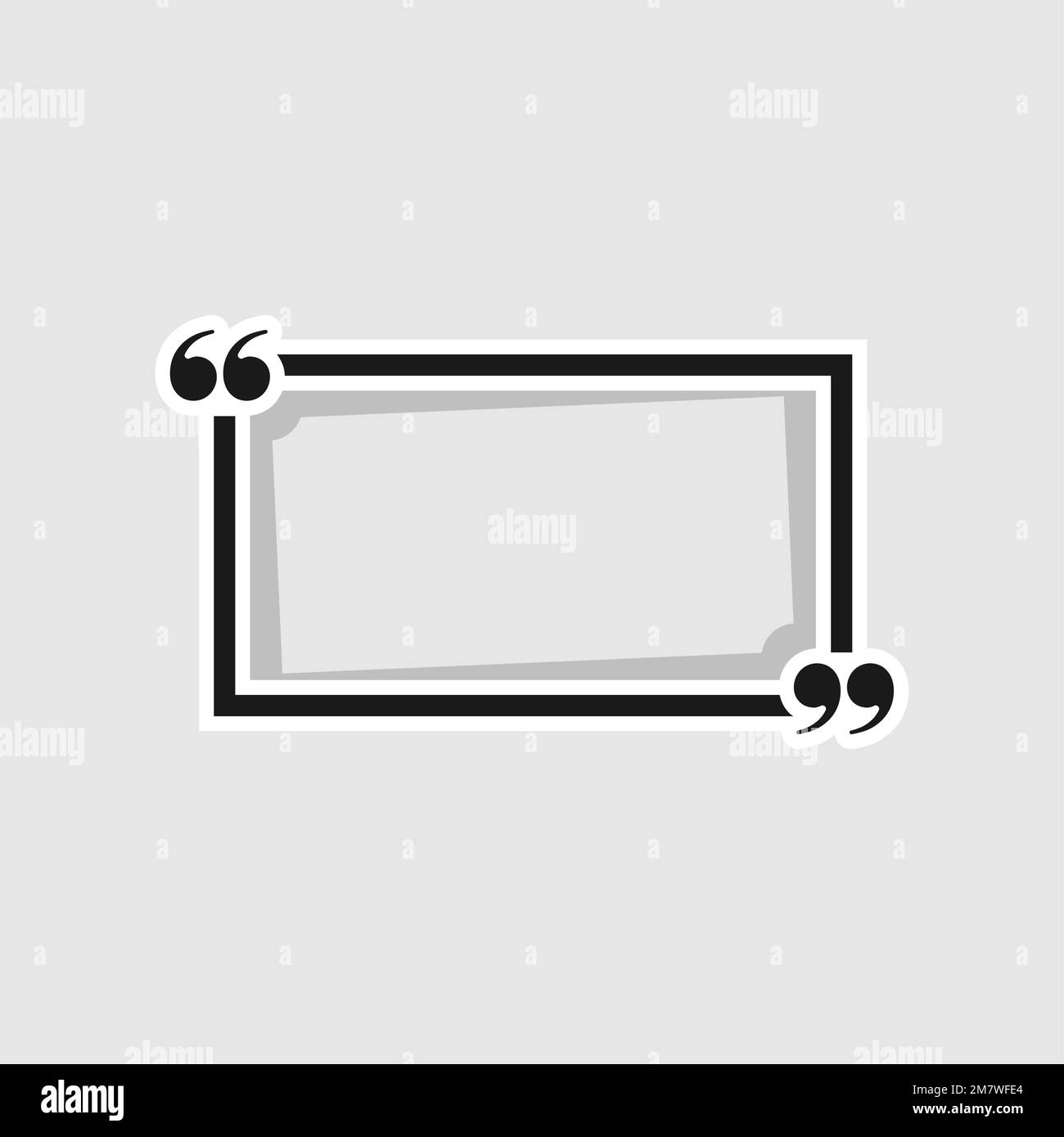 quote frames isolated on white background. Vector illustration. Eps 10 ...