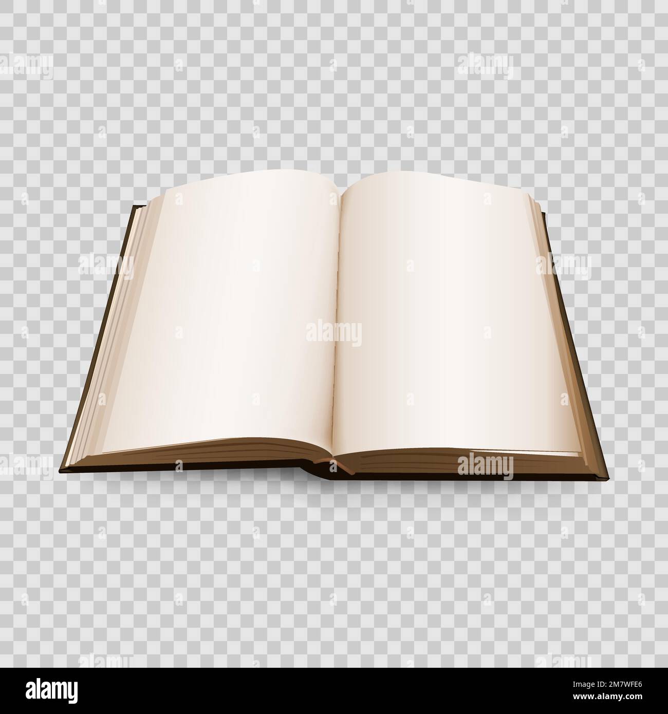 Open Book 3d isolated on transparent background. Vector illustration ...