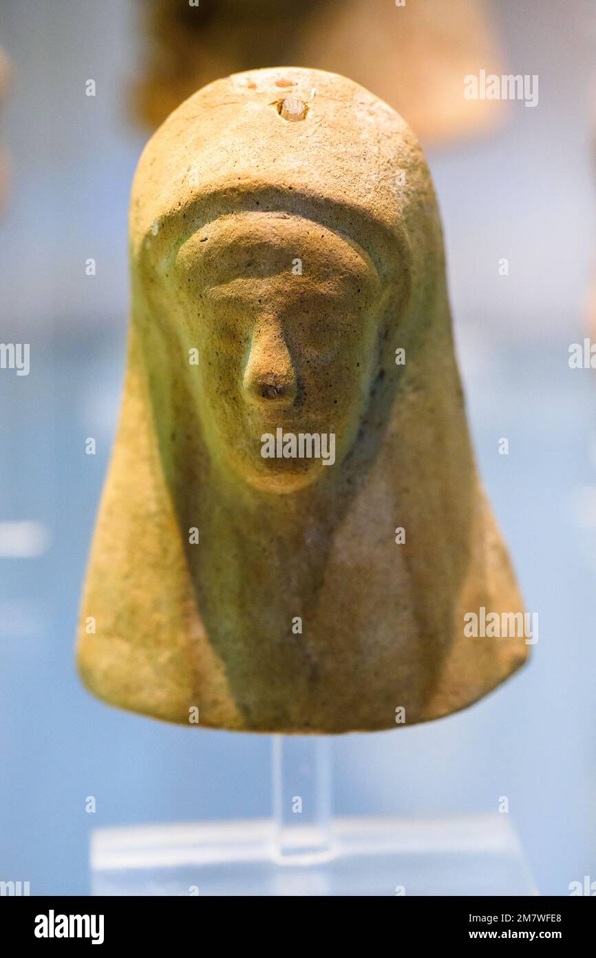 Terracotta female mask. Last decades of the 6th century BC ...
