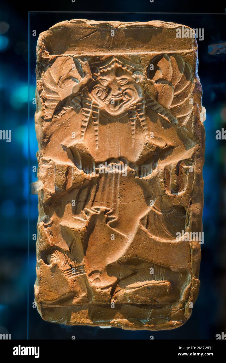 Archaic matrix with figure of running Gorgon - Archaeological Museum ...