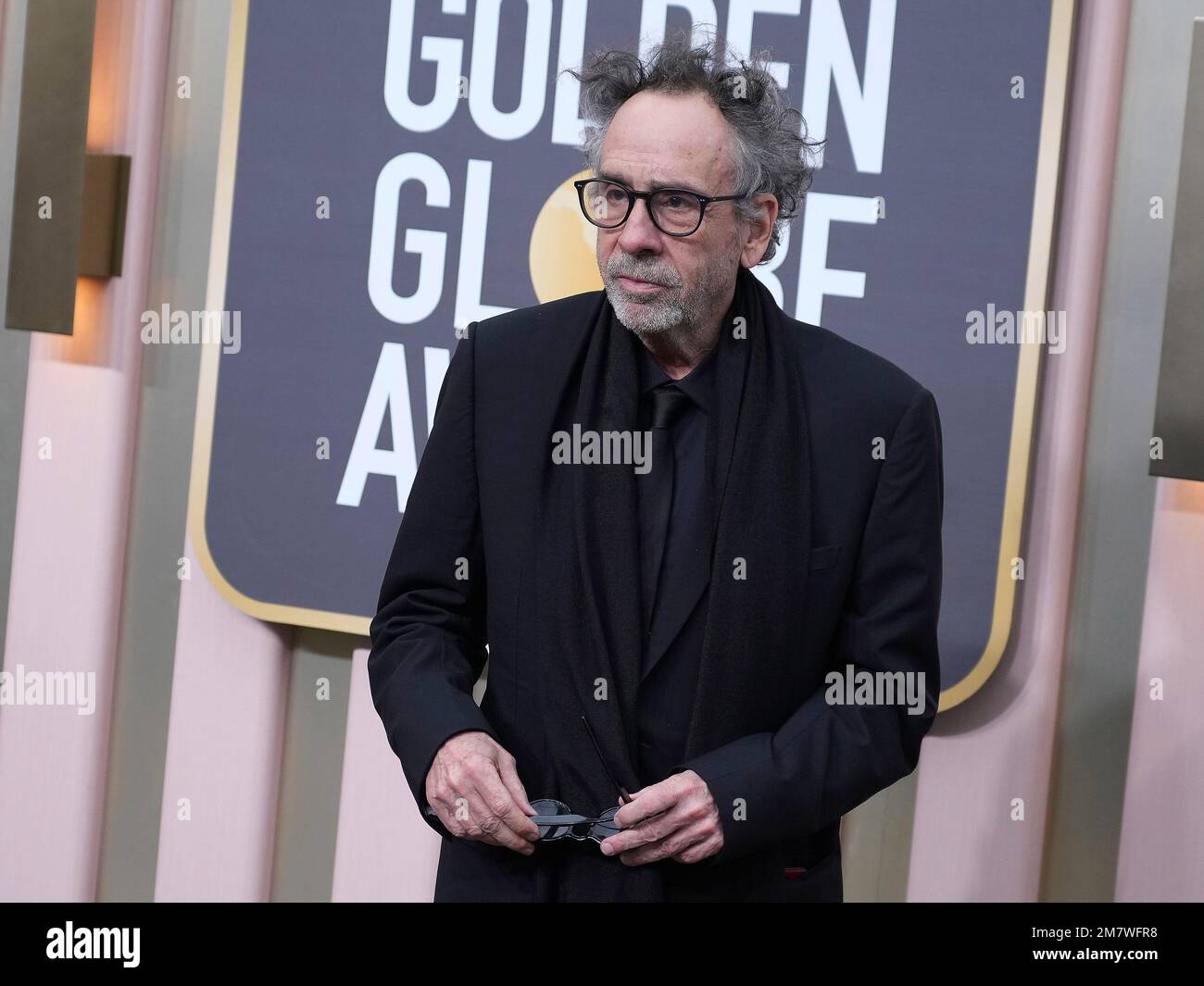 Los Angeles, USA, 10/01/2023, Tim Burton arrives at the 80th Annual ...