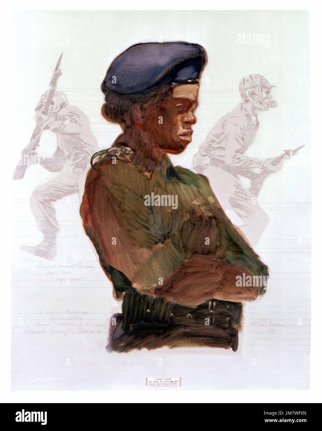 Artwork: "Cadet Cadre" Artist: Mark Ericksen Copyrighted. Country ...