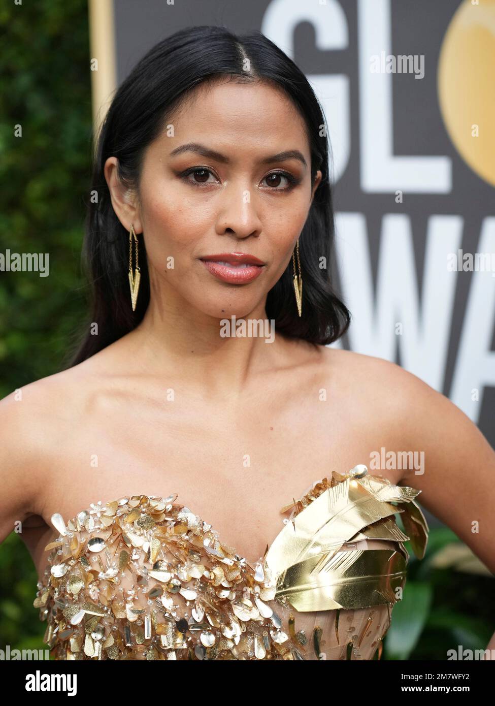 Los Angeles, USA, 10/01/2023, Azia Celestino arrives at the 80th Annual ...