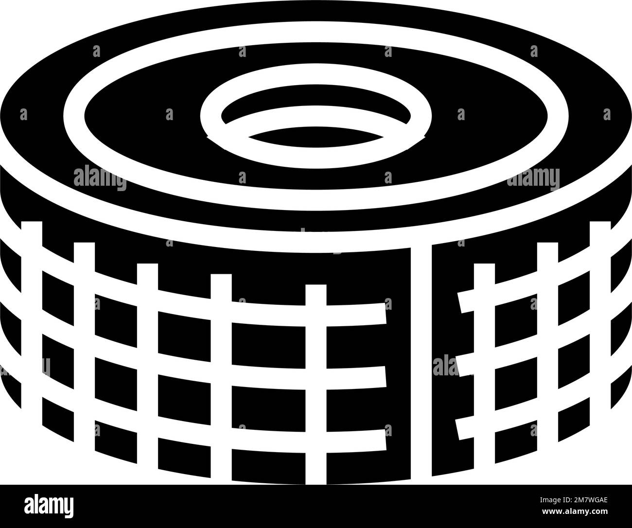 adhesive cloth tape first aid glyph icon vector illustration Stock ...